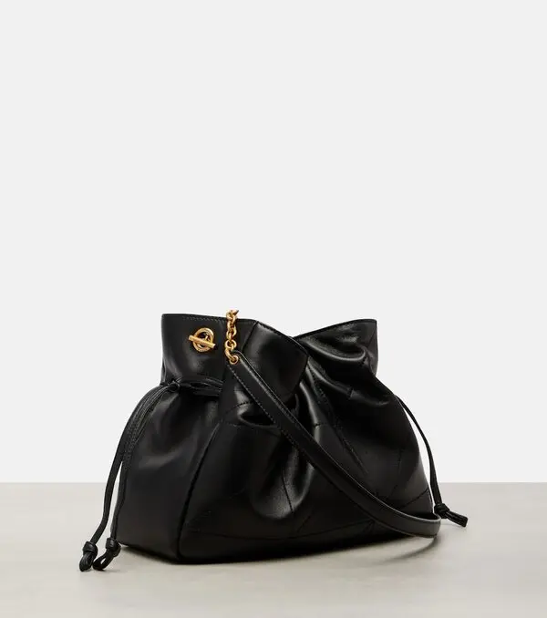 Saint Laurent Jamie Small Leather Shoulder Bag - Black