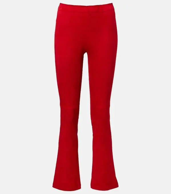 Stouls Jp Twenty Slim Suede Pants - Red