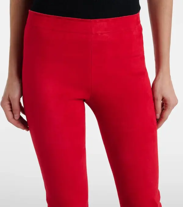 Stouls Jp Twenty Slim Suede Pants - Red