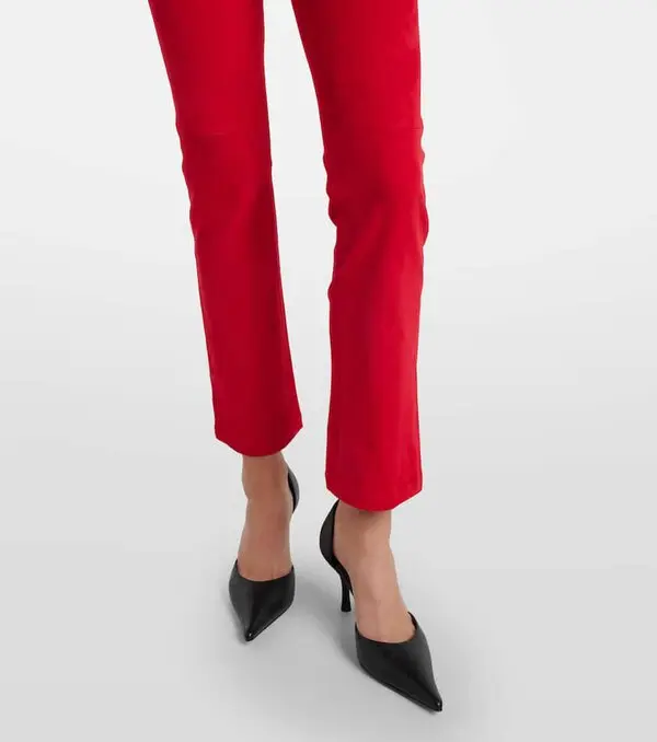 Stouls Jp Twenty Slim Suede Pants - Red