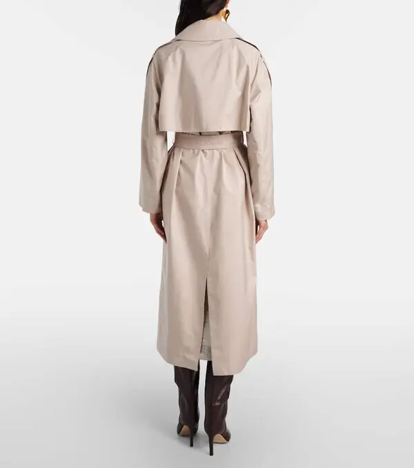 Max Mara The Cube Delfino Twill Trench Coat - Beige
