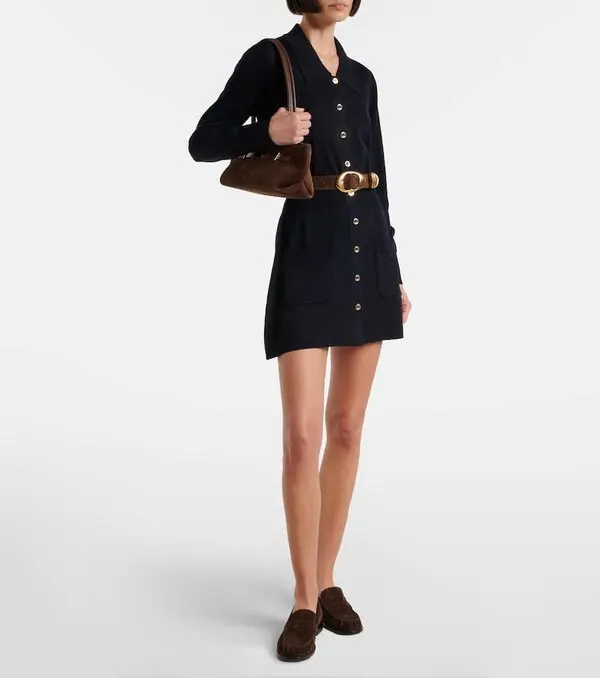 FRAME Wool Polo Dress