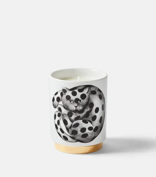FORNASETTI High Fidelity Porcelain Scented Candle - Black
