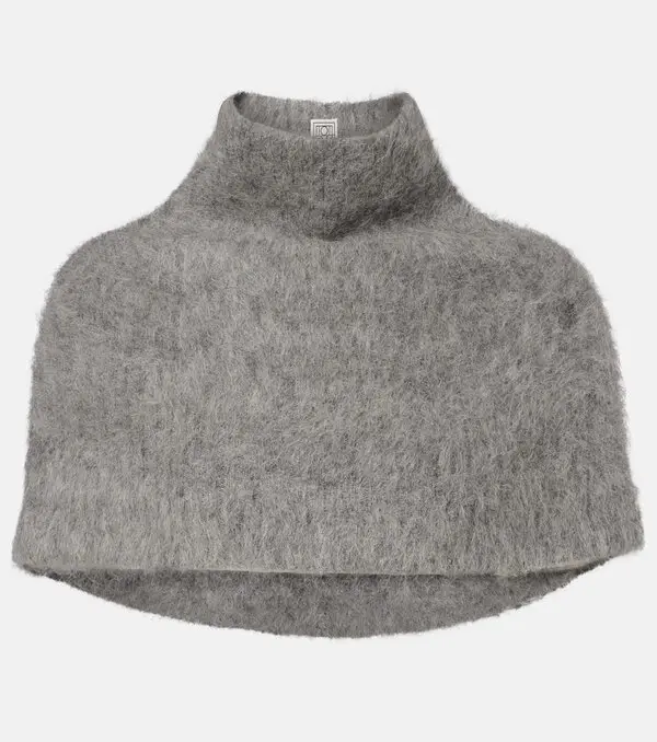 TOTEME Alpaca-blend Scarf - Grey