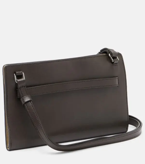 TOTEME Small Leather Crossbody Bag - Brown