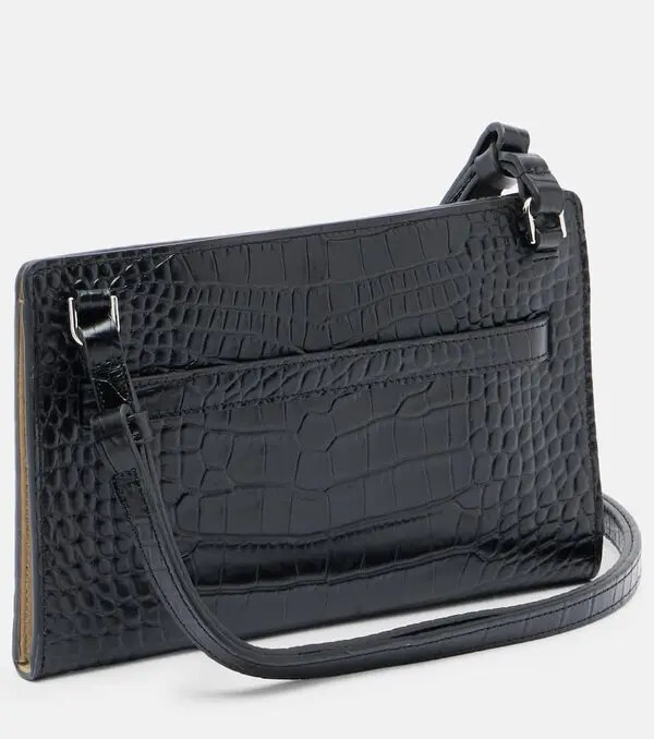 TOTEME Small Leather Crossbody Bag - Black