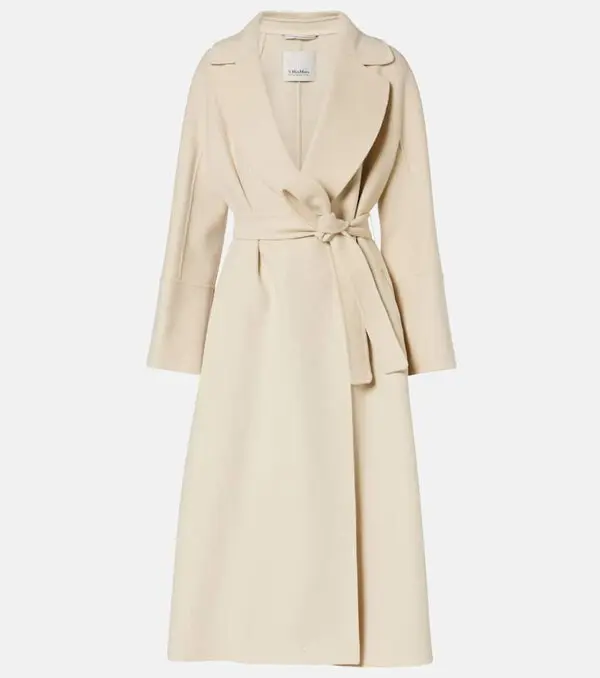Max Mara Elisa Virgin Wool Wrap Coat