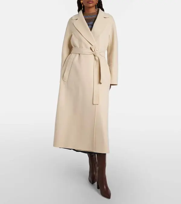 Max Mara Elisa Virgin Wool Wrap Coat