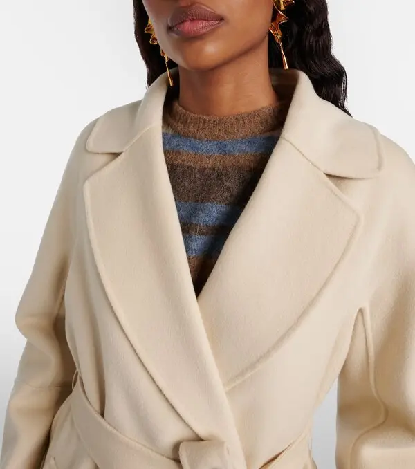 Max Mara Elisa Virgin Wool Wrap Coat