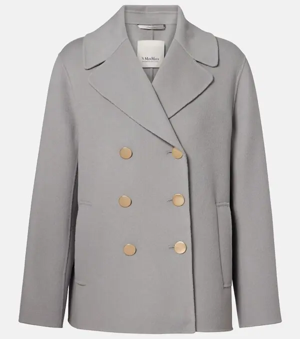 Max Mara Margot Double-breasted Virgin Wool Jacket - Grey