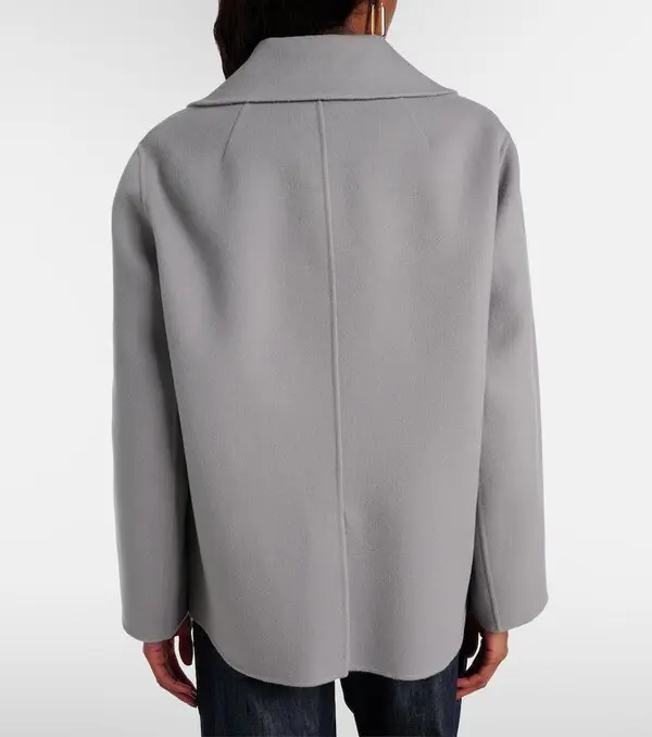 Max Mara Margot Double-breasted Virgin Wool Jacket - Grey