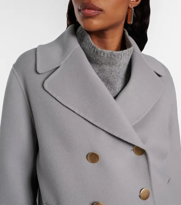 Max Mara Margot Double-breasted Virgin Wool Jacket - Grey