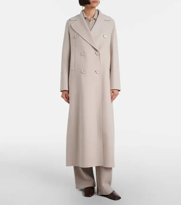 Max Mara Custodi Double-breasted Virgin Wool Coat