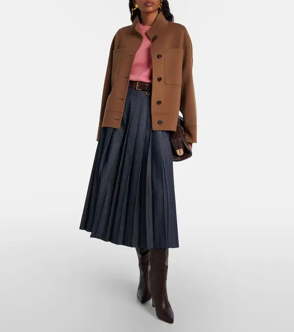 Max Mara Renna Virgin Wool Jacket - Brown