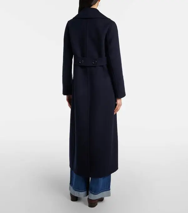 Max Mara Custodi Double-breasted Virgin Wool Coat