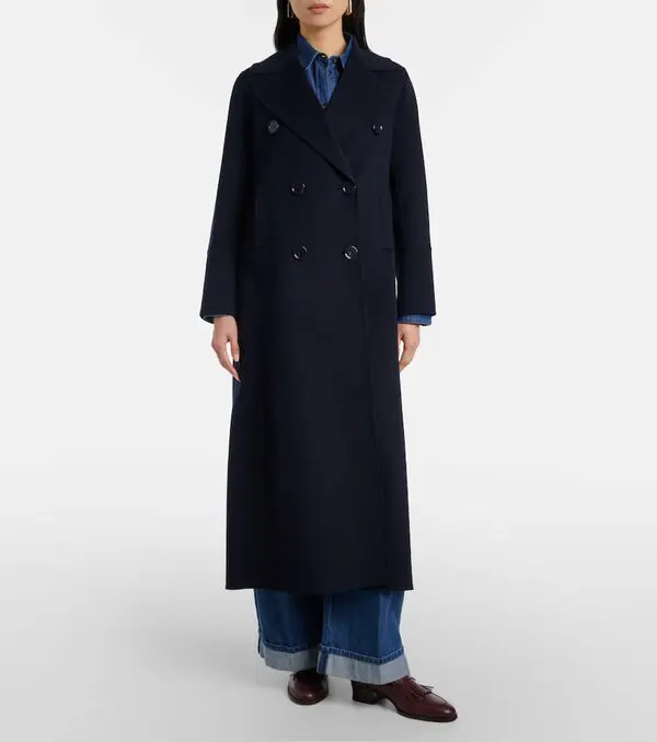 Max Mara Custodi Double-breasted Virgin Wool Coat