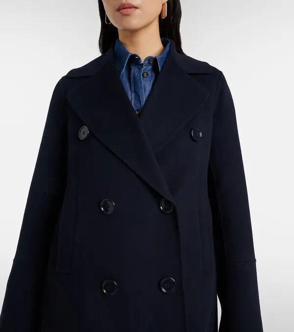 Max Mara Custodi Double-breasted Virgin Wool Coat