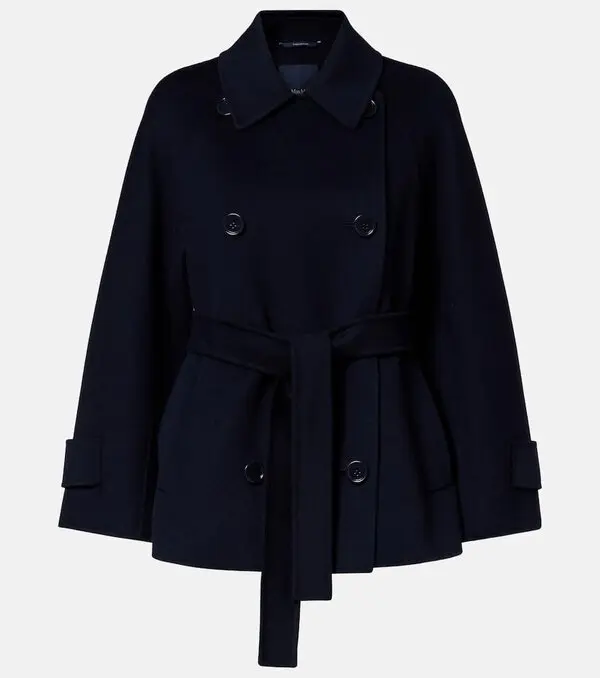 Max Mara Louise Belted Double-breasted Virgin Wool Jacket