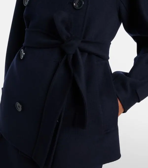 Max Mara Louise Belted Double-breasted Virgin Wool Jacket