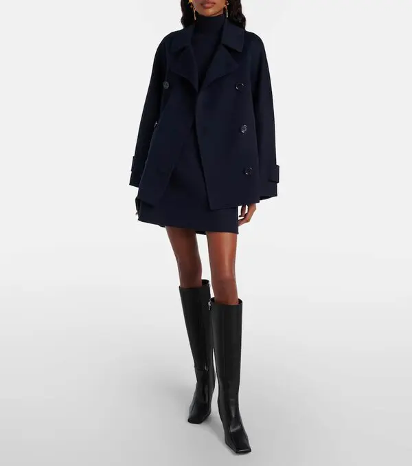 Max Mara Louise Belted Double-breasted Virgin Wool Jacket