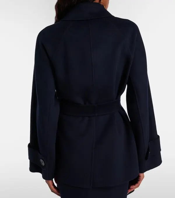 Max Mara Louise Belted Double-breasted Virgin Wool Jacket