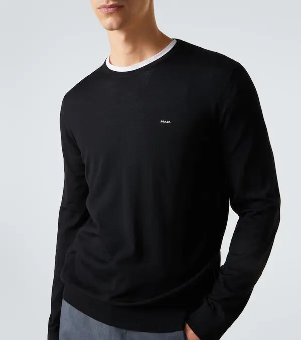 Prada Virgin Wool Sweater - Black