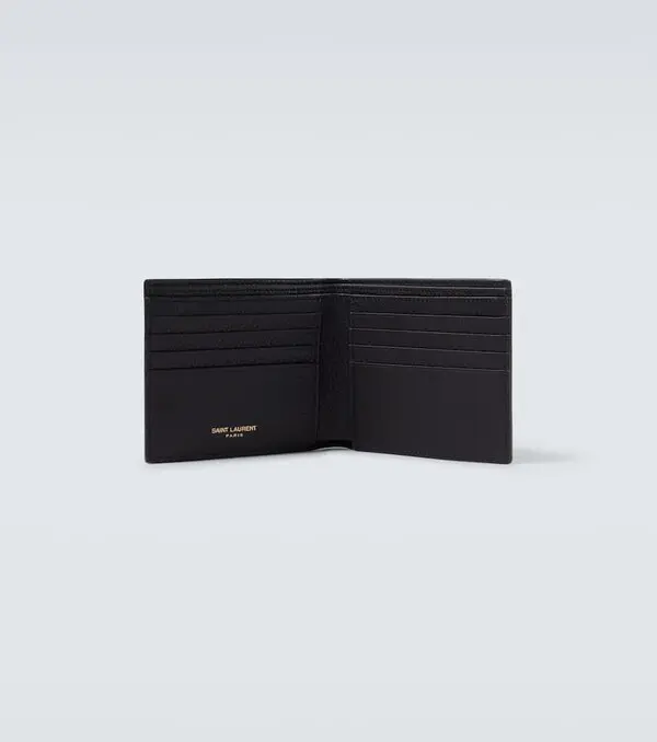 Saint Laurent Tiny Cassandre East/west Leather Wallet