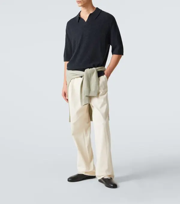 Le Kasha Bale Cashmere Polo Sweater