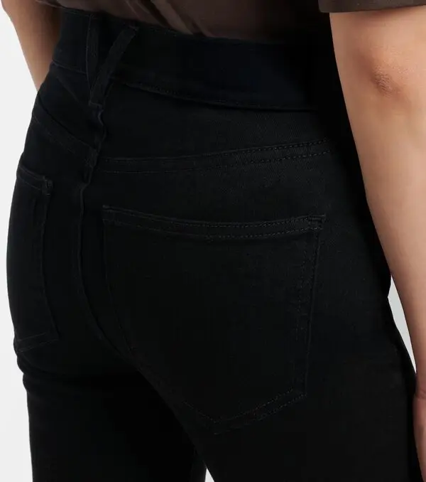 Veronica Beard Beverly High-rise Flared Jeans - Black