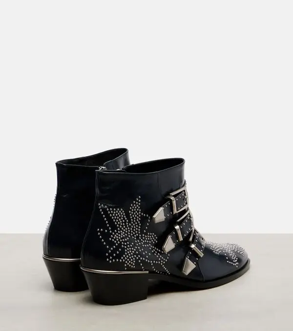 Chloé Susanna Studded Leather Ankle Boots