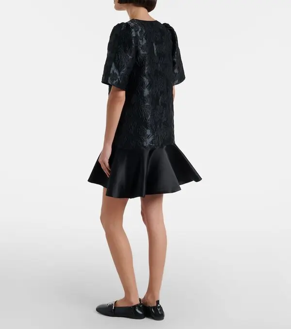 GANNI Satin Cloque Minidress