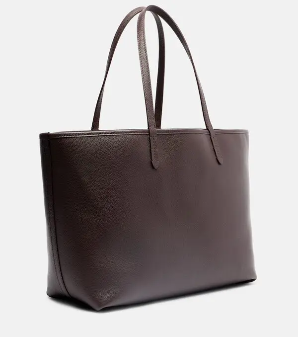 Burberry Reversible Check Medium Leather Tote - Brown