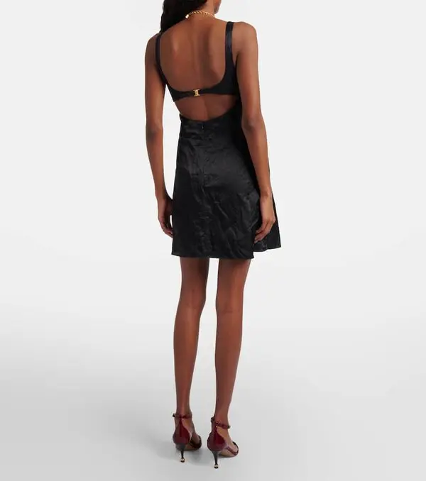 Chloé Ruffled Satin Mini Dress