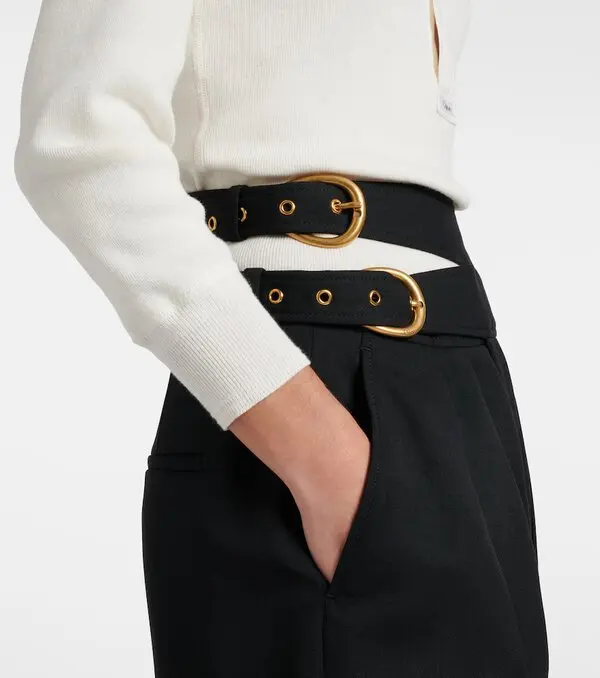 Chloé Wide-leg Virgin Wool Pants