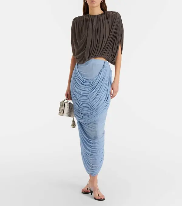 Magda Butrym Draped Jersey Top