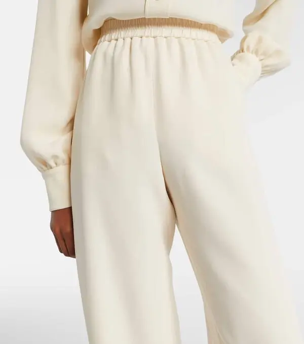 Valentino Garavani Cady Couture Wide-leg Pants