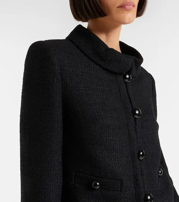 SELF-PORTRAIT Belted Tweed Mini Skirt