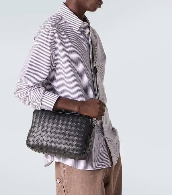 Bottega Veneta Intrecciato Leather Camera Bag