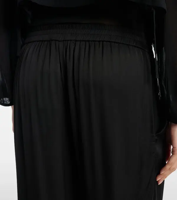 Velvet By Graham & Spencer Larkin Wide-leg Pants - Black