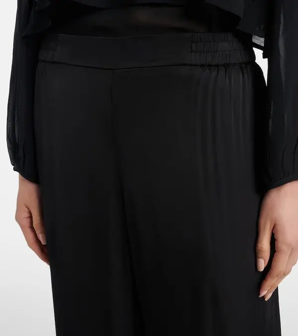 Velvet By Graham & Spencer Larkin Wide-leg Pants - Black