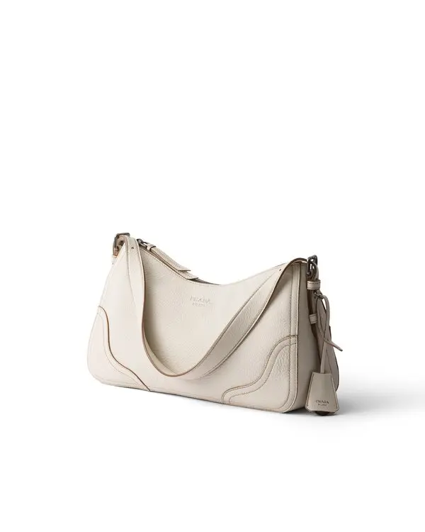 Prada Aimèe Leather Shoulder Bag - Neutral