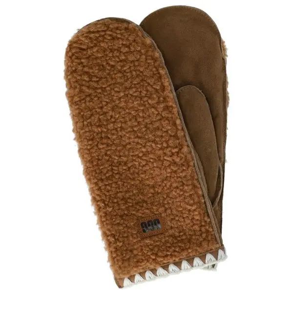 UGG Fluff Mittens - Brown