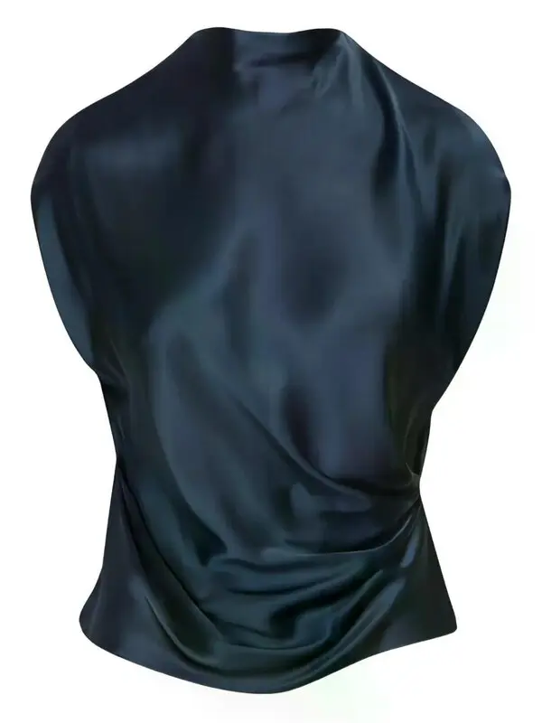 THE SEI Draped Blouse - Blue