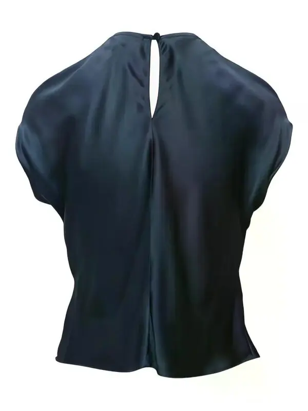 THE SEI Draped Blouse - Blue