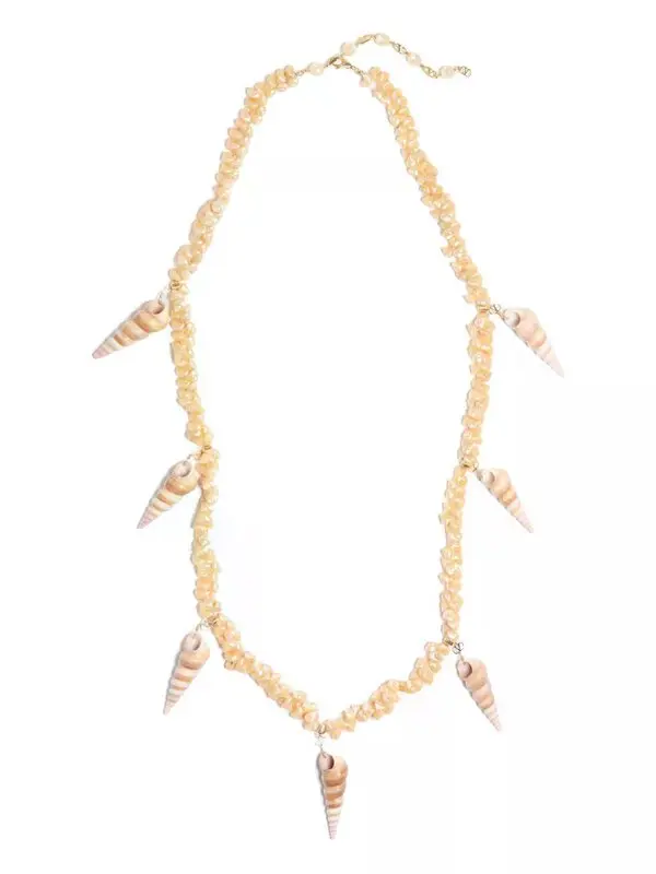 Valentino Garavani Jardin Aquatique Shell Necklace - Gold
