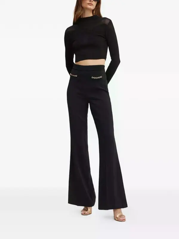 TWINSET Chain-detail Flared Trousers