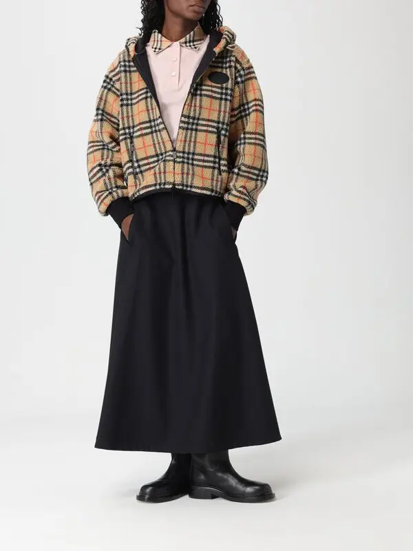 Burberry Check Fleece Zip-up Jacket