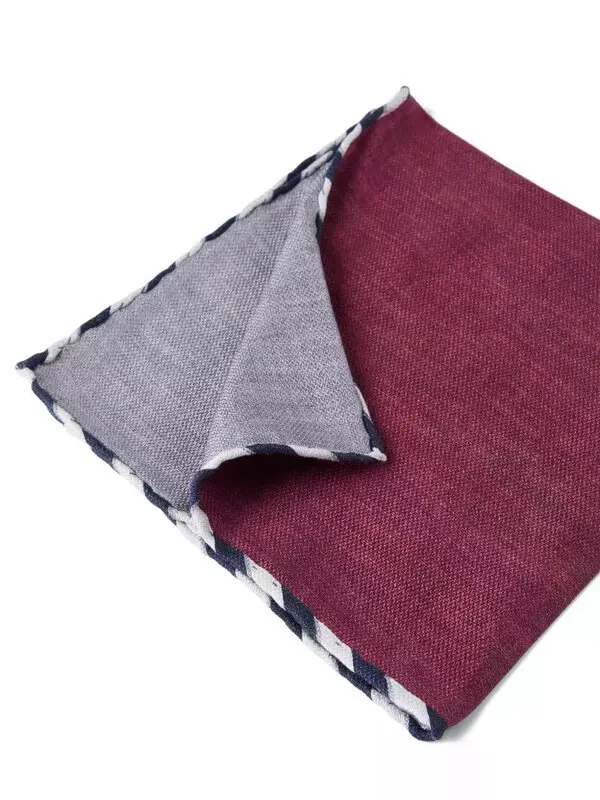 Brunello Cucinelli Striped-border Pocket Square