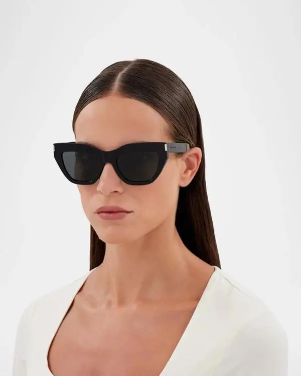 Saint Laurent Sl759 Recycled Acetate Square Sunglasses - Black