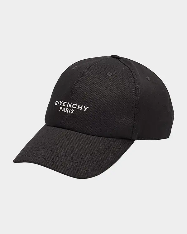 Givenchy Paris Embroidered Baseball Cap - Black